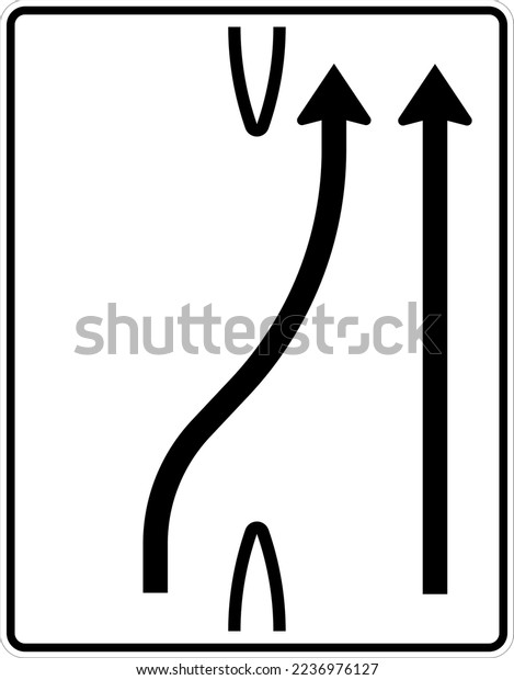 Indicates Return Earlier Split Lane Number Stock Vector (Royalty Free ...