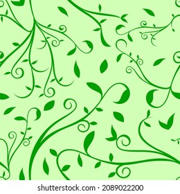 Infinite Green Leaf Vector Background Stock Vector (Royalty Free ...
