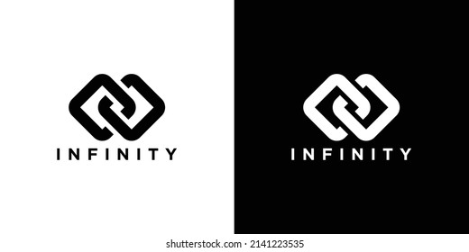 Infinity Bulb Idea Logo Designs Concept Stock Vector (Royalty Free ...