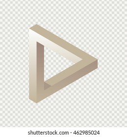 Infinity Triangle Form Transparency Layer Vector Stock Vector (Royalty ...