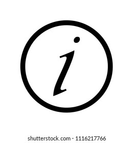 Info Icon Vector Icon Simple Element Stock Vector (Royalty Free ...