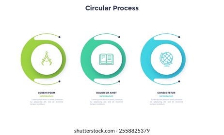 Infographic Elements Circular Choice Template 3 Stock Vector (Royalty ...