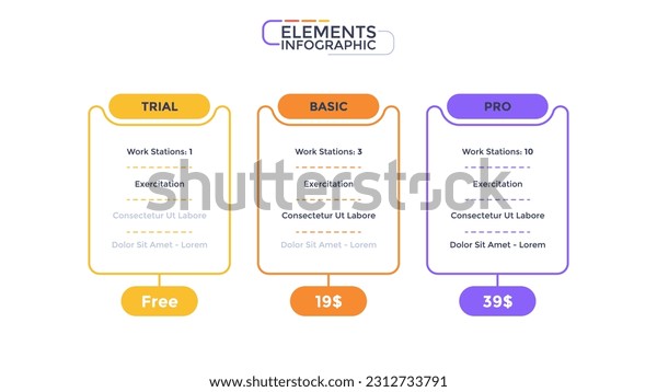185 Linear 3 Column Infographic Images, Stock Photos, and Vectors ...