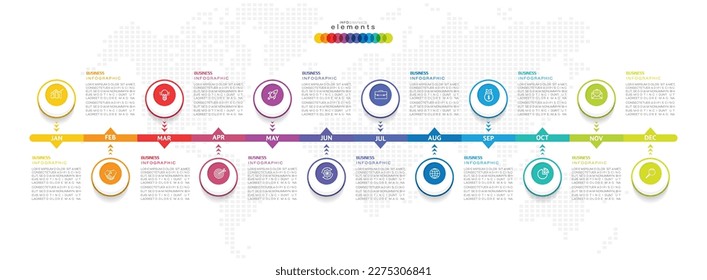 6 Steps Timeline Infographic Image Vector Stock Vector (Royalty Free ...
