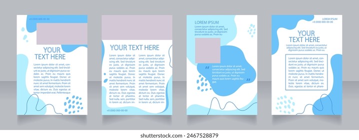 Information Technology Development Blank Brochure Layout Stock Vector ...