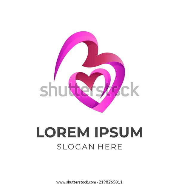 Heart B Logo Photos and Images | Shutterstock