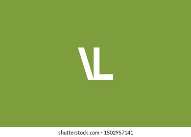 Initial Based Clean Minimal Logo Vl Stock Vector (Royalty Free ...