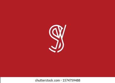 Initial Based Clean Minimal Logo Sy Stock Vector (Royalty Free ...