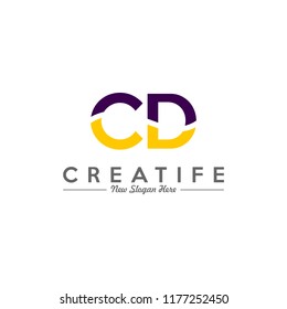 Cd Logo Design Illustration Vector Stock Vector (Royalty Free ...