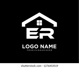 Puzzle Build Construction House Vector Logo Stock Vector (Royalty Free ...