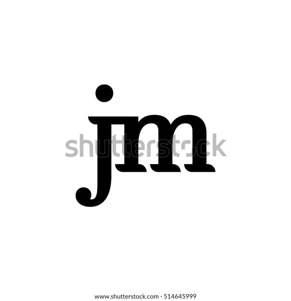 Initial Letter Jm Connected Lowercase Logo Stock Vector (Royalty Free ...