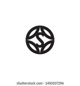 Initial Letter S Circle Logo Design Stock Vector (Royalty Free ...