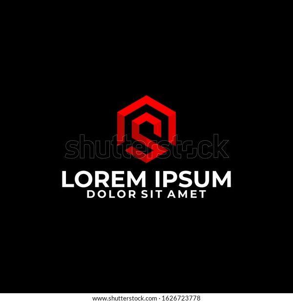 1 Monogram Letter Sa Geometric Square Cube Hexagon Stock Vectors and ...