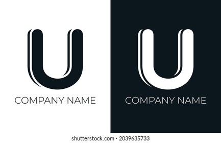 Abstract Letter U Logo This Logo Stock Vector (Royalty Free) 2202395661 ...
