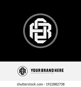 Initial Letters E R Er Overlapping Stock Vector (Royalty Free ...