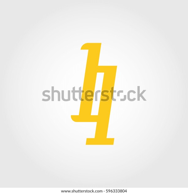Initial Lowercase L L Yellow Logo Stock Vector (Royalty Free) 596333804 ...