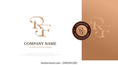Initial Rf Logo Design Vector Stock Vector (Royalty Free) 2481041285 ...