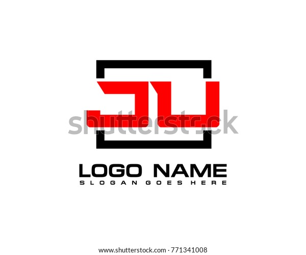 Initial Square J U Logo Template Stock Vector (Royalty Free) 771341008 ...