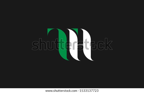 Initial Th Letter Logo Design Stock Vector (Royalty Free) 1533137723 ...