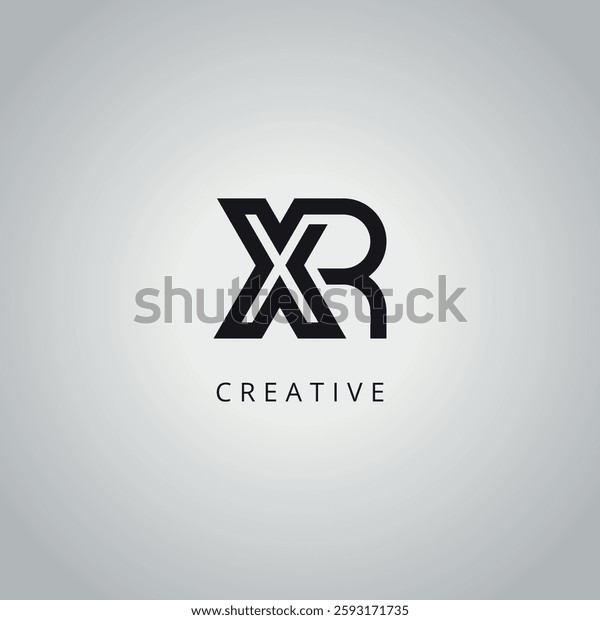 Initial Unique Xr Rx Letter Business Stock Vector (Royalty Free) 2593171735 | Shutterstock