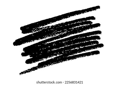 Ink Black Abstract Paint Stroke Isolated Stock Vector (Royalty Free ...