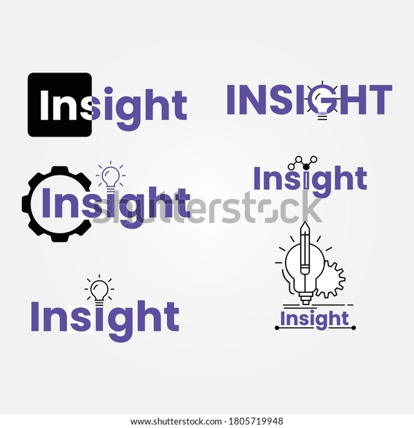 Insight Logo Creative Vector Logo Stock Vector (Royalty Free ...