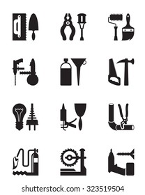 Instruments Power Tools Construction Vector Illustration Stock Vector ...