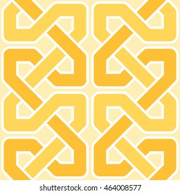 Interlocking Lines Pattern Seamless Background Tile Stock Vector ...