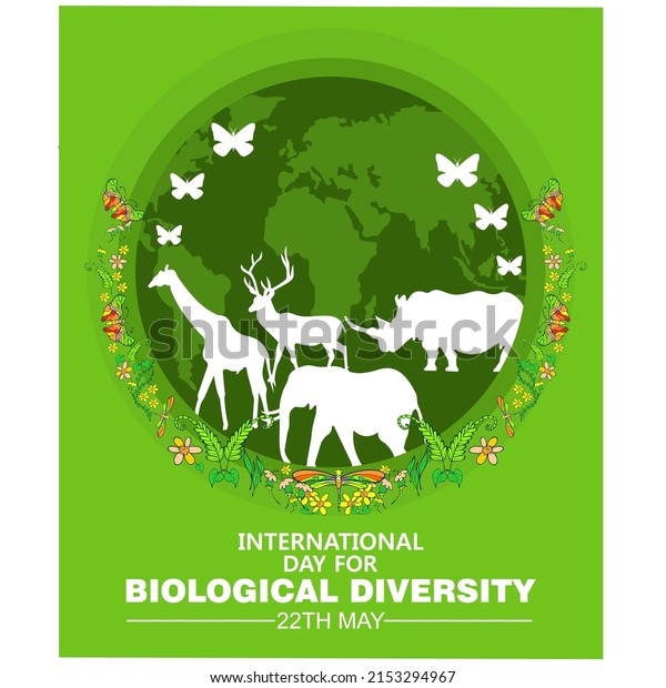 International Day Biological Diversity Poster Banner Stock Vector ...