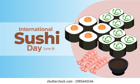 International Sushi Day: Over 119 Royalty-Free Licensable Stock Vectors ...