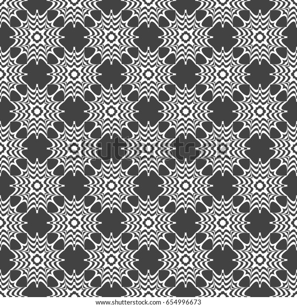 Intersecting Curved Lines Scrolls Seamlessgeometric Pattern: vector de ...