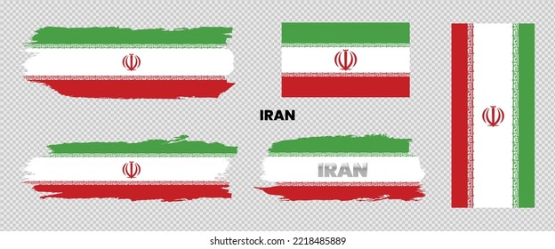 Iran Flags Vector Illustration Set Stock Vector (Royalty Free) 2218485889 | Shutterstock