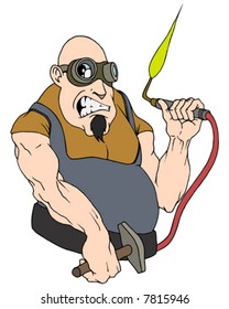 Iron Worker Welder Vector Stock Vector (Royalty Free) 7815946 ...