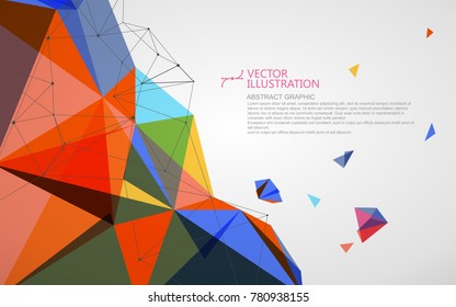 Irregular Shape Dots Lines Faces Abstract Stock Vector (Royalty Free ...