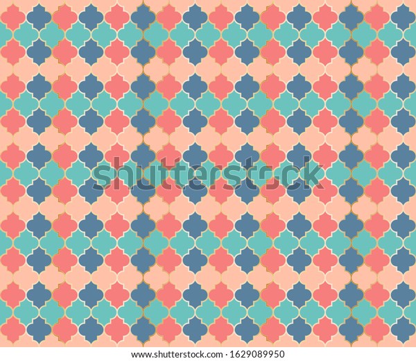 Islamic Mosque Window Vector Seamless Pattern Stock Vector (Royalty ...
