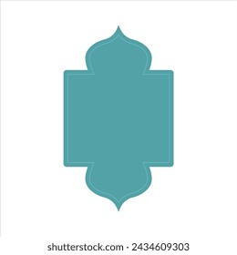Islamic Shape Text Box Title Frame Stock Vector (Royalty Free ...