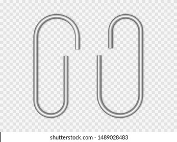 Isolated Vector Paper Clip Attach Pin Stock Vector (Royalty Free ...