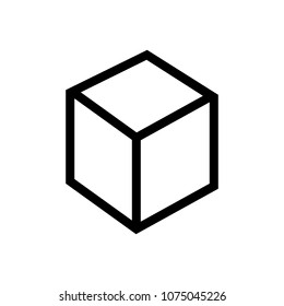 Isometric Cube Vector Icon 3d Square Stock Vector (Royalty Free ...