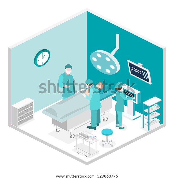 Isometric Flat 3d Concept Vector Interior Stock Vector (Royalty Free ...