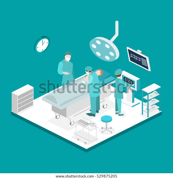 Isometric Flat 3d Concept Vector Interior Stock Vector (Royalty Free ...