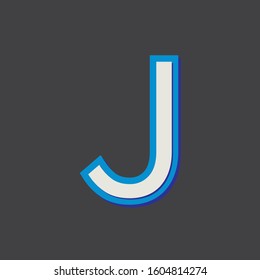 J Initial Text Font Logo Icon Stock Vector (Royalty Free) 1604814274 ...
