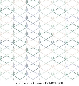 Japanese Pattern Vector Line Template Background Stock Vector (Royalty ...