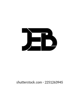 Jeb Initial Letter Monogram Logo Design Stock Vector (Royalty Free ...