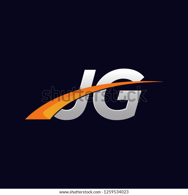 Jg Initials Letter Vector Illustrations Designs Stock Vector (Royalty ...