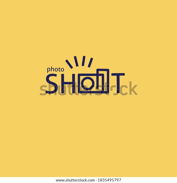 Journalist Monogram Text Logo Camera Inside Stock Vector (Royalty Free ...