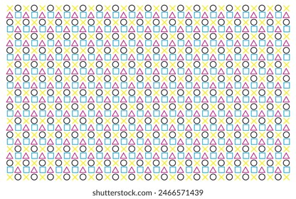 Joystick Button Background Pattern Cmyk Colors Stock Vector (Royalty ...