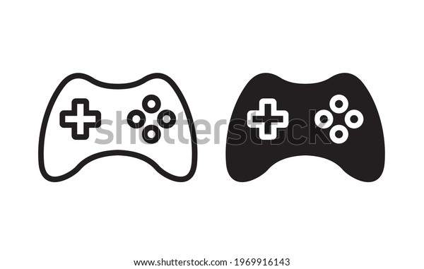 Joystick Icon Vector Game Symbol Vector: vector de stock (libre de regalías) 1969916143 ...