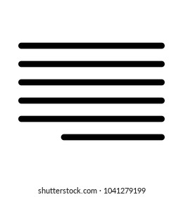 Text Alignment Text Align Justify Line Stock Vector (Royalty Free ...