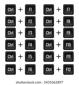 5 Keyboard Button F1 F2 Stock Vectors and Vector Art | Shutterstock