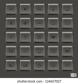 Keyboard Keys Vector Set Stock Vector (Royalty Free) 124657027 ...